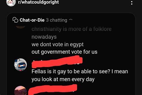 was just scrolling and a random chat popped up with an interesting