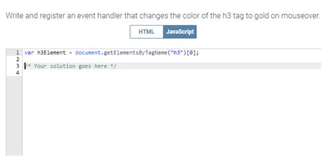 Solved Write And Register An Event Handler That Changes The Chegg
