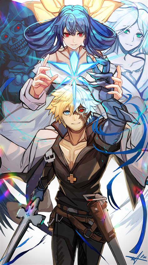 Dizzy Ky Kiske Necro And Undine Guilty Gear And 1 More Drawn By
