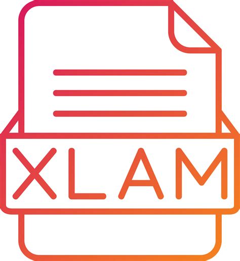 Xlam File Format Icon 29148458 Vector Art At Vecteezy