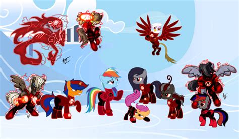 The Rainbow Dashred Lantern Corps By Scootaloo98686 On Deviantart