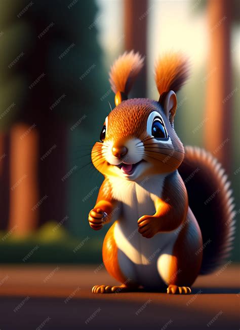 Premium Photo A Squirrel From The Animated Movie Squirrel