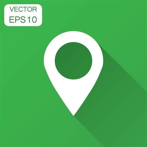 premium vector pin map icon in flat style gps navigation vector