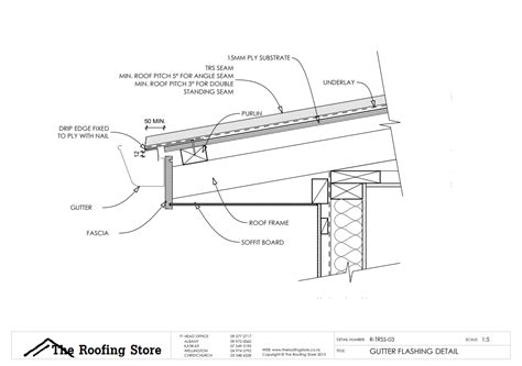 Standing Seam Metal Roof Eave Detail Roofing Details Manual And Flashing