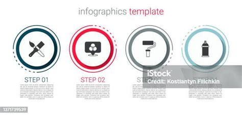 페인트 브러시 Rgb 및 Cmyk 색상 혼합 롤러 및 스프레이 캔을 설정합니다 비즈니스 인포그래픽 템플릿입니다 벡터 Cmyk에 대한 스톡 벡터 아트 및 기타 이미지 Istock
