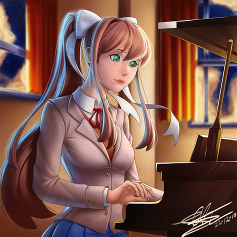 Monika Doki Doki Literature Club Hintergrundbilder Doki Doki