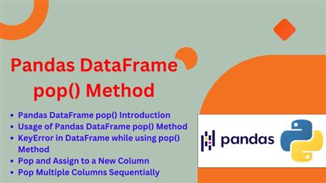 Mallikarjun Reddy On Linkedin Pandas Dataframe Pop Method