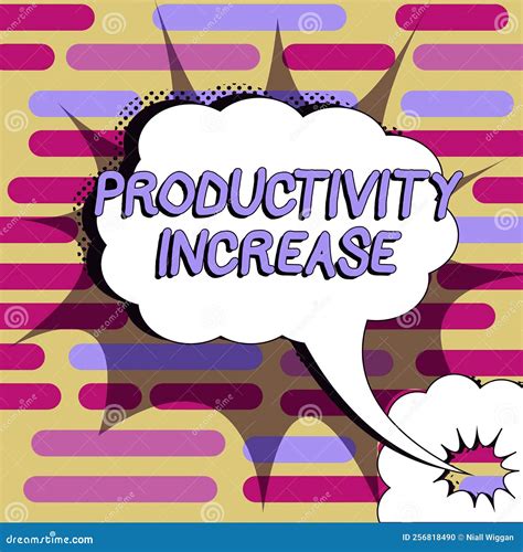 Inspiration Showing Sign Productivity Increase Internet Concept Get More Things Done Output Per