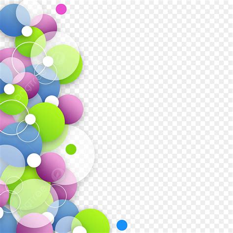 Colorful Bubbles Border