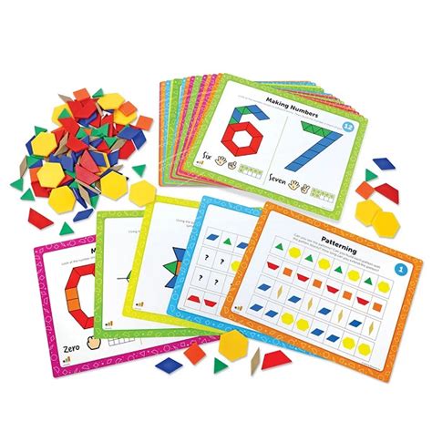 Learning Resources Pattern Block Math Activity Set Kiedler