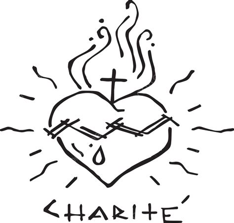 Lds Jesus Clipart Black And White Hearts