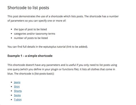 Create A Shortcode To List Posts With Multiple Parameters Envato Tuts