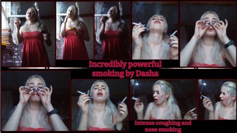 Incredible Power Smoking With A Lot Of Cough Karina Smoking Clips4sale