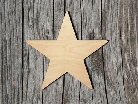 Star Shape Multiple Sizes Laser Cut Unfinished Wood Cutout Shapes Artofit