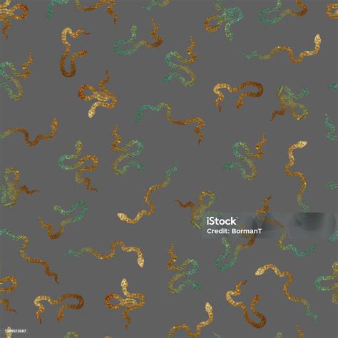 Snakes Bicolor Gradient Seamless Pattern Stock Illustration Download