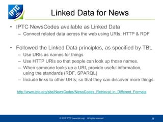 IPTC Semantic Web Spring Working Group PPT