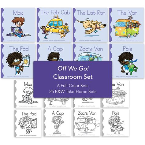 Off We Go Classroom Set Readers And Take Homes Whole Phonics™