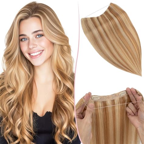 Sego Halo Hair Extensions Real Human Hair Remy Straight