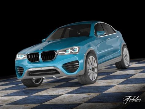 bmw x4 concept std mat 3d model in suv 3dexport