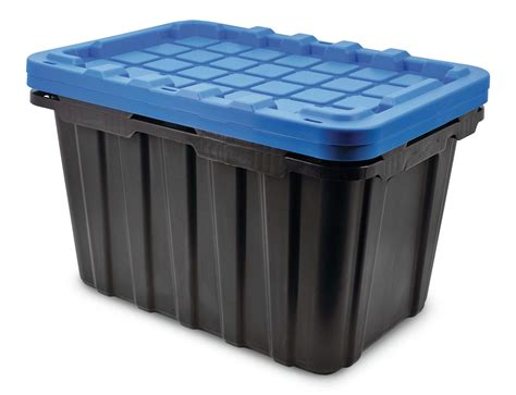 Mastercraft Heavy Duty Plastic Storage Box Container 102 L Black 2