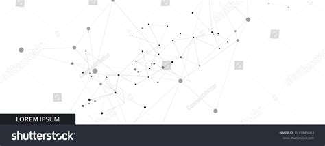 Vector Dots Lines Black Color Connections Stock Vector Royalty Free 1911845083