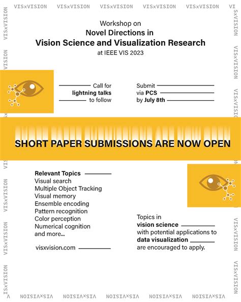 Our 3rd Biennial Workshop At Ieee Vis 2023 Infovis X Vision Science