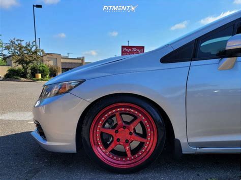 2015 Honda Civic Si With 18x85 Aodhan Ds09 And Continental 225x40 On