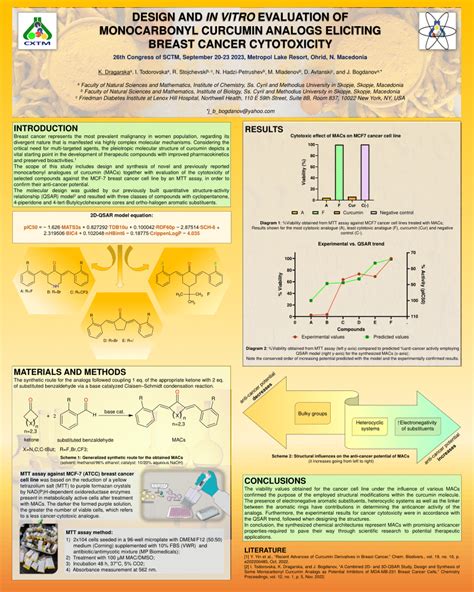 Pdf Design And In Vitro Evaluation Of Monocarbonyl Curcumin Analogs Eliciting Breast Cancer
