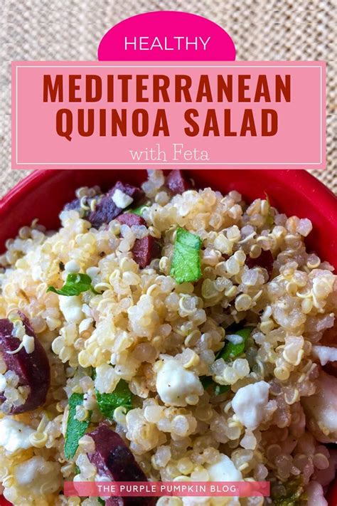 Recipe For Mediterranean Quinoa Salad With Feta And Olives