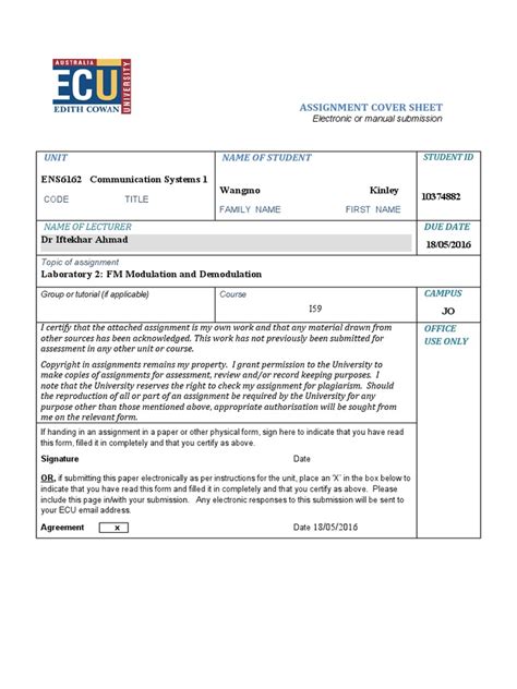 lab 3 report pdf frequency modulation modulation
