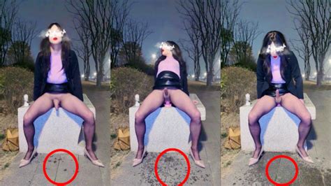 Comment la ladybabe chinoise salope a t elle mouillé le trottoir du parc Vidéos Porno