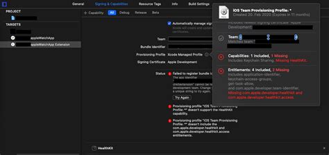 Ios Conflicting App Identifiers After Adding Healthkit To Apple Watch