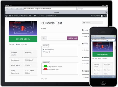 Wordpress 3d Printing A Woo Powered 3d Printing Plugin Printer3d One Wiki Review Test