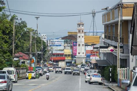 Thailand Siracha City Clock Tower Editorial Photo Image Of Southeastasia Asia 265834031