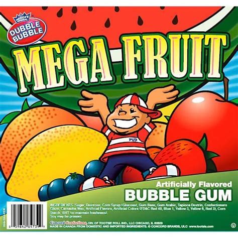 Dubble Bubble Mega Fruit 2 Inch Gumballs 138 Piece Case Candy Warehouse