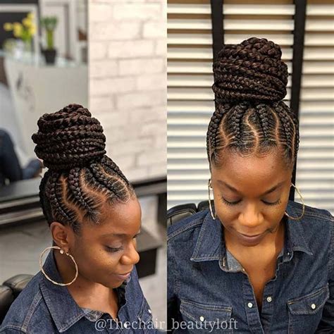 Braided Bun Black Hair 15 Different Braids Hairstyles For Black Hair