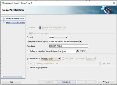 Exportation Problem Of Clob Column In The New Version For Insert