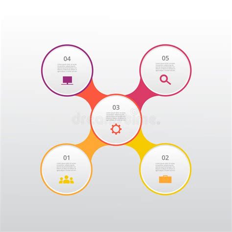 Vector Molecule Template For Presentation Stock Vector Illustration Of Brochure Icon