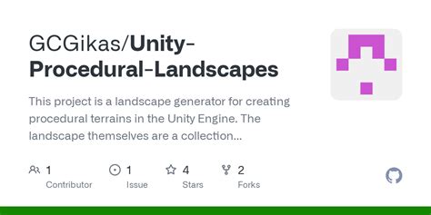 GitHub GCGikas Unity Procedural Landscapes This Project Is A Landscape Generator For Creating