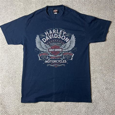 Vintage Harley Davidson Tee Size L Small Print In Depop