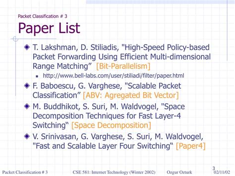 ppt packet classification 3 powerpoint presentation free download