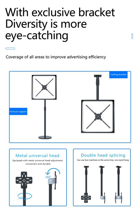 대형 Led 홀로그램 3d 디스플레이 Led 광고 홀로그램 프로젝터 커버 전문 공장 판매 3d Led 팬 Buy 고품질 3d