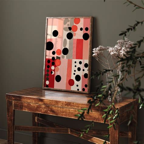 Pinks And Reds Polka Dots Art Print Hypesheriff