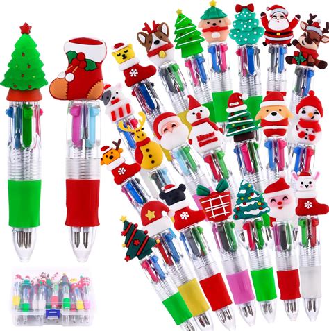 Vellibring 24pcs Christmas Multicolor Ballpoint Pens 4