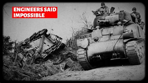 Engineers Called It Impossible — Until Sherman Tanks Started Shooting