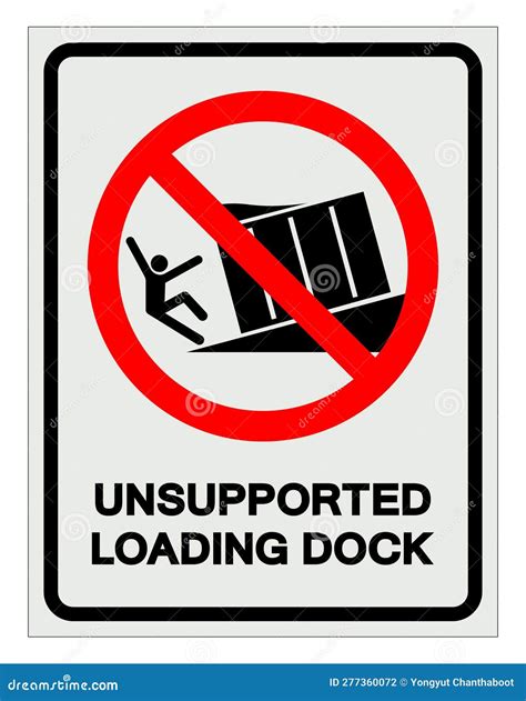 Unsupported Loading Dock Symbol Sign Vector Illustration Isolate On
