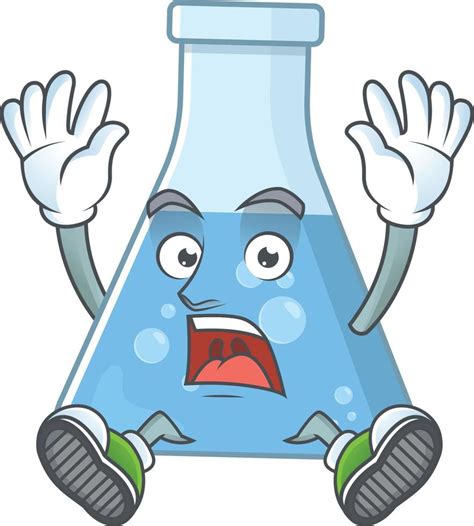 Azul Químico Botella Dibujos Animados Personaje 20949666 Vector En Vecteezy