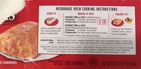 How Long To Microwave Hot Pocket Time Temp And Cooking Guide