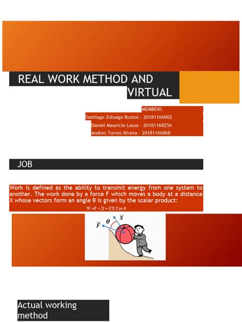 real and virtual work method pdf force theoretical physics