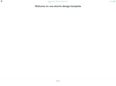 Vue Atomic Design Template By Sakihet A Vue Template Built At